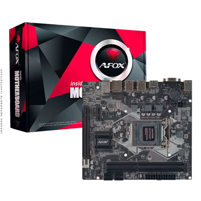 Placa Mãe AFOX H61-MA2-V3 LGA1155/DDR3 Micro-ATX | Shopee Brasil