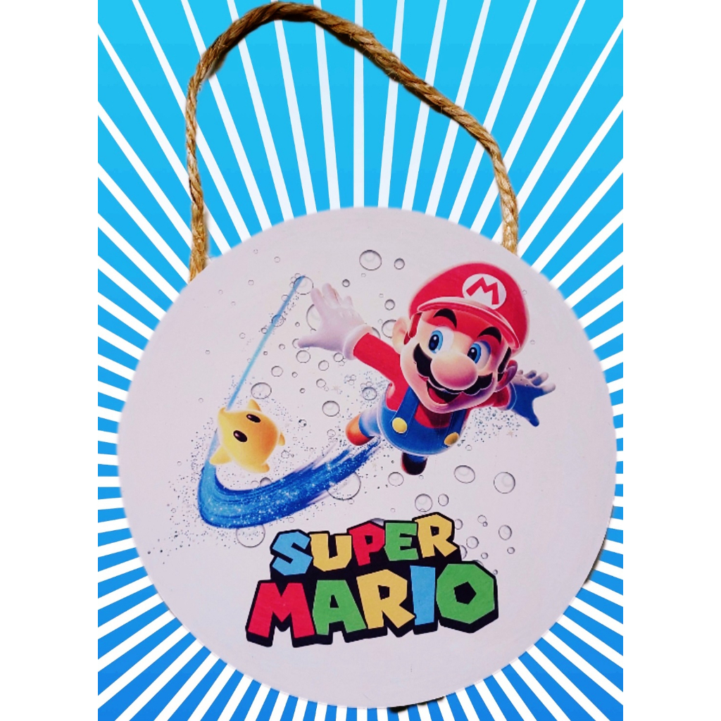 Mario Placa Super Mario MDF | Shopee Brasil