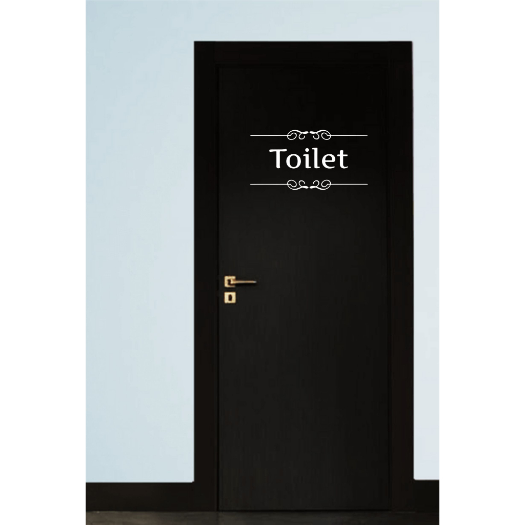 Adesivo para banheiro Toilet Estilizado | Shopee Brasil