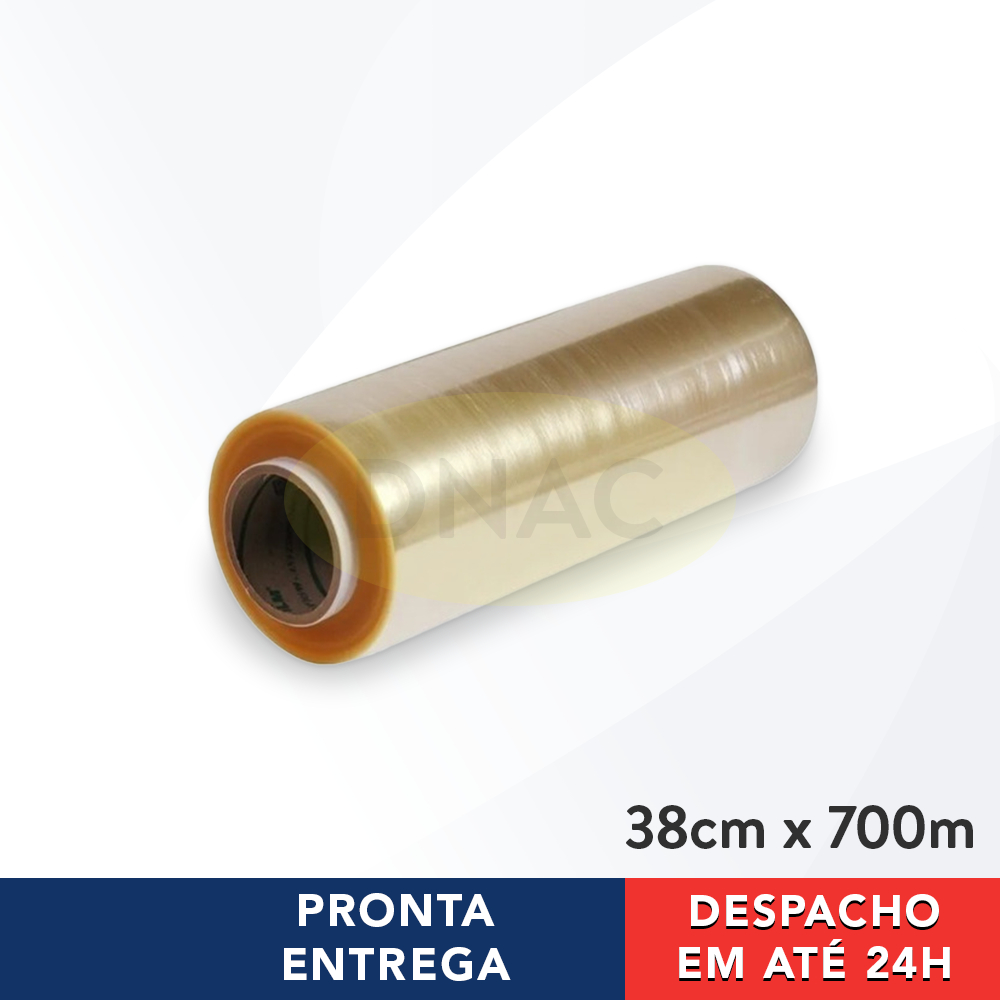 Papel Filme PVC Transparente Rolo Esticável Para Alimentos 38cm x 700m ...