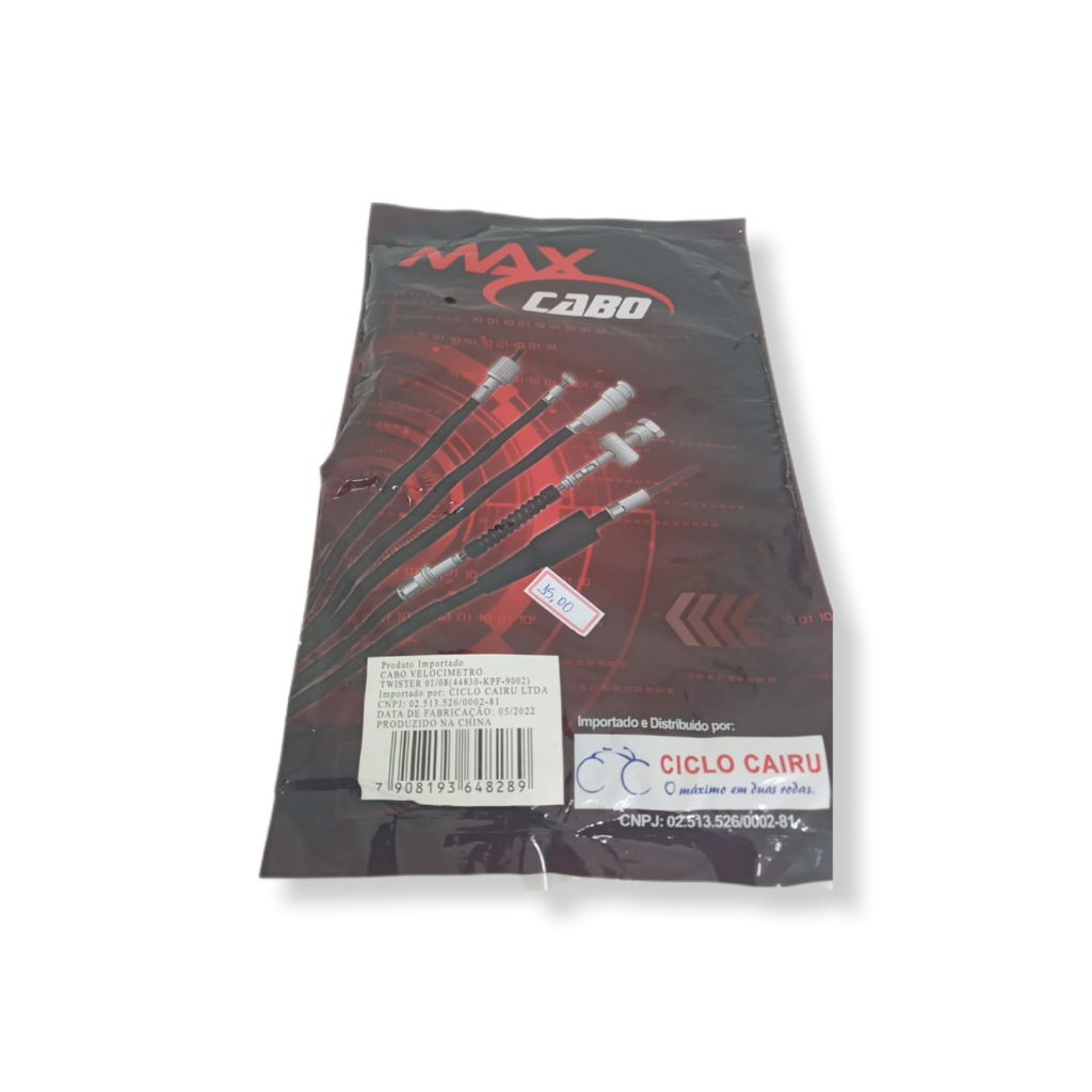 CABO VELOCIMETRRO TWISTER 2001 A 2008 MAX CABOS | Shopee Brasil