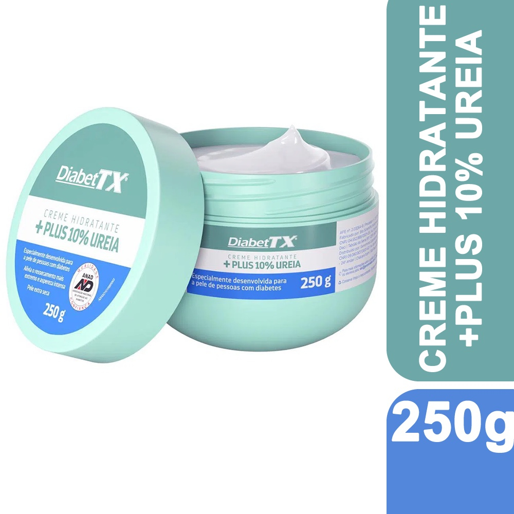 Creme Hidratante Diabetex Plus 10% Ureia 250g | Shopee Brasil