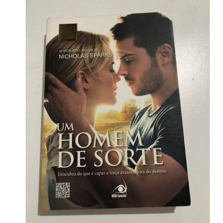 Um Homem de Sorte- Nicholas Sparks (Autor) | Shopee Brasil