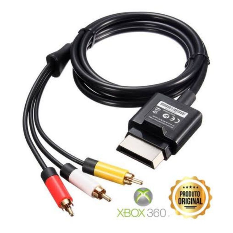 Cabo de video VGA AV xbox 360 slim Original Microsoft | Shopee Brasil