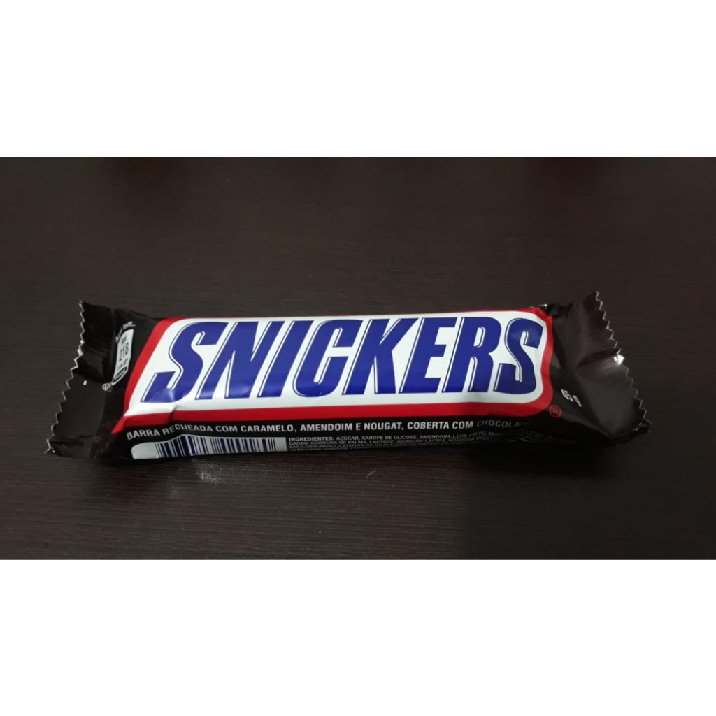 Chocolate Snickers - Barra Recheada com Caramelo, Amendoim e Nouget ...