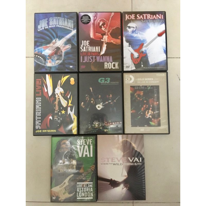 DVDs Joe Satriani e Steve Vai | Shopee Brasil