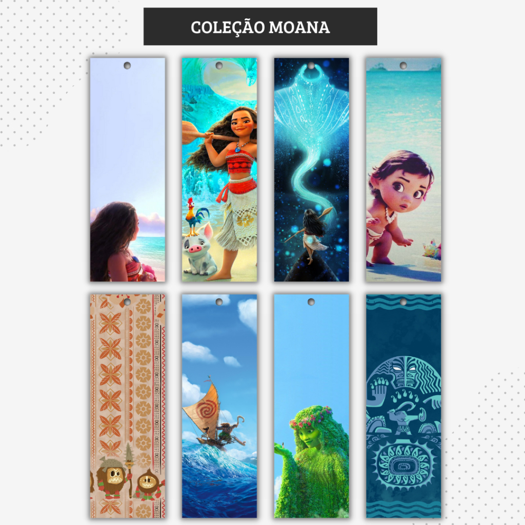 Marcador de páginas Coleção Moana | Shopee Brasil