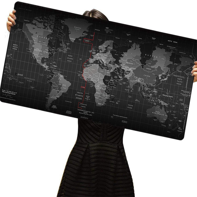 Mouse pad mapa 90*40cm Mouse Pads mapa mundial Para trabalhos ...