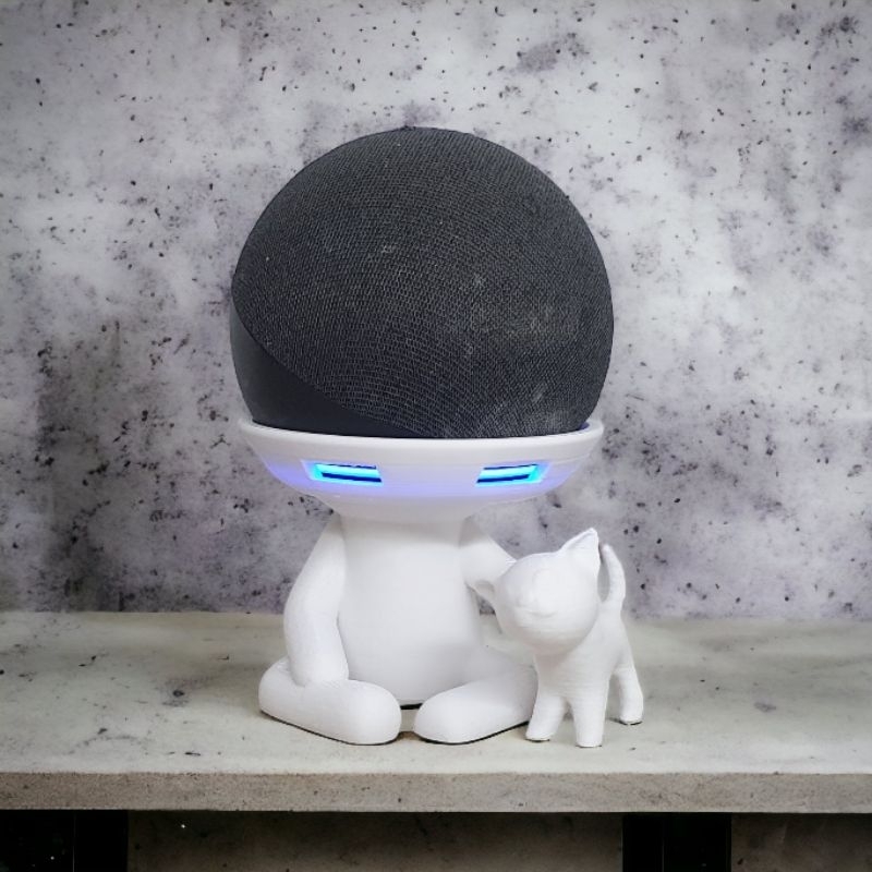 Suporte Decorativo Para Alexa Echo Dot 4 com diversos Temas e cores ...