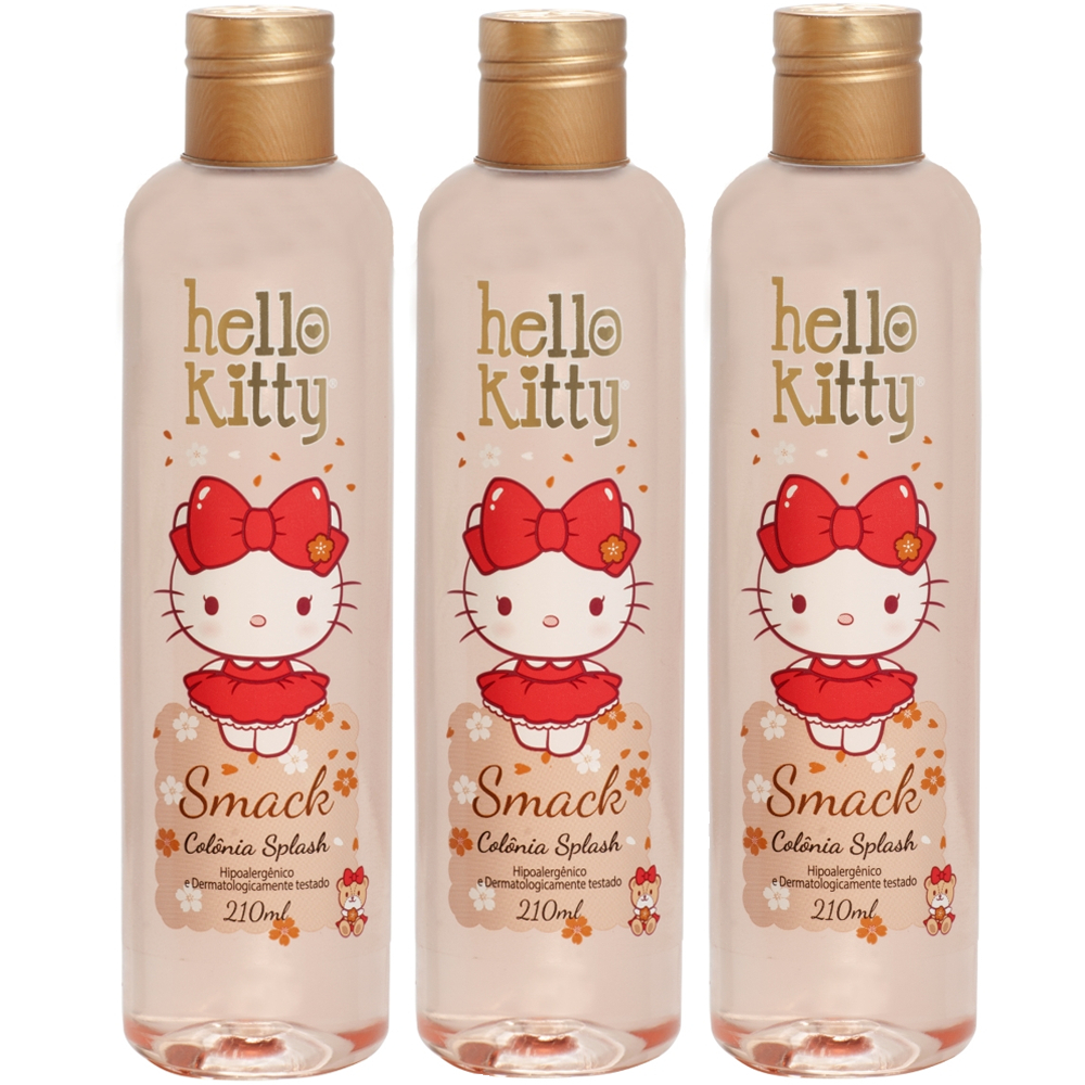 Hello Kitty Kit Colônia Splash Trio - Smack | Shopee Brasil