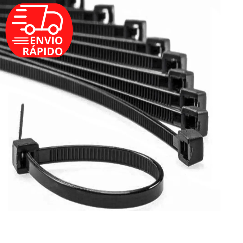 Kit 100 Unidades Abraçadeira de Nylon Enforca Gato Presilha ...