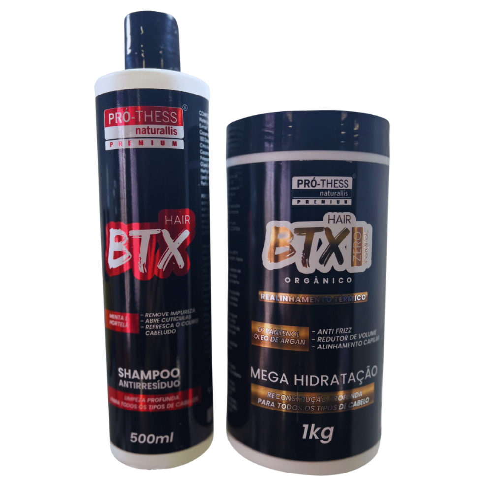 Kit Botox Capilar BTX Organico 1kg + Shampoo Antirresiduo 500ml ...
