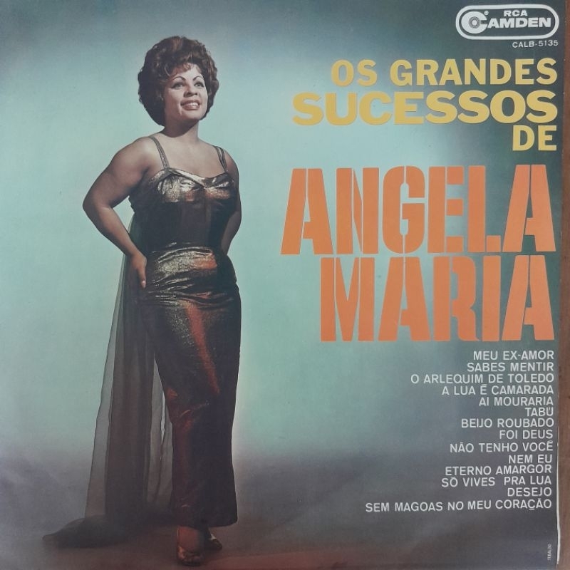 Os Grandes Sucessos de Angela Maria - lp - vinil | Shopee Brasil