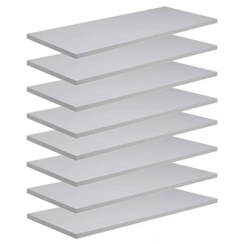 kit 8 prateleira 60x10 branco fosco 100%MDF | Shopee Brasil