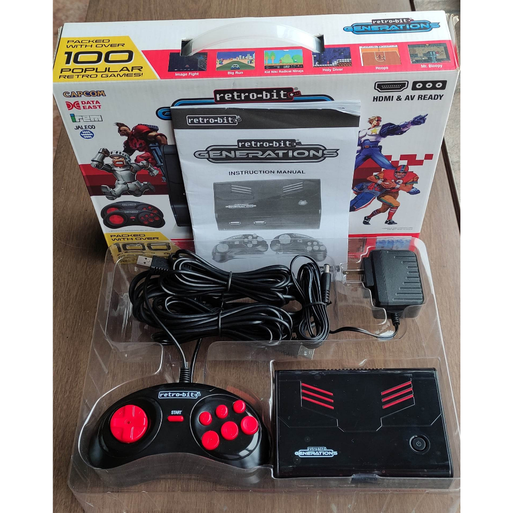 Console Retro-bit Generations 16 bits Des. blok. ado Estado de novo Completo 100% | Shopee Brasil