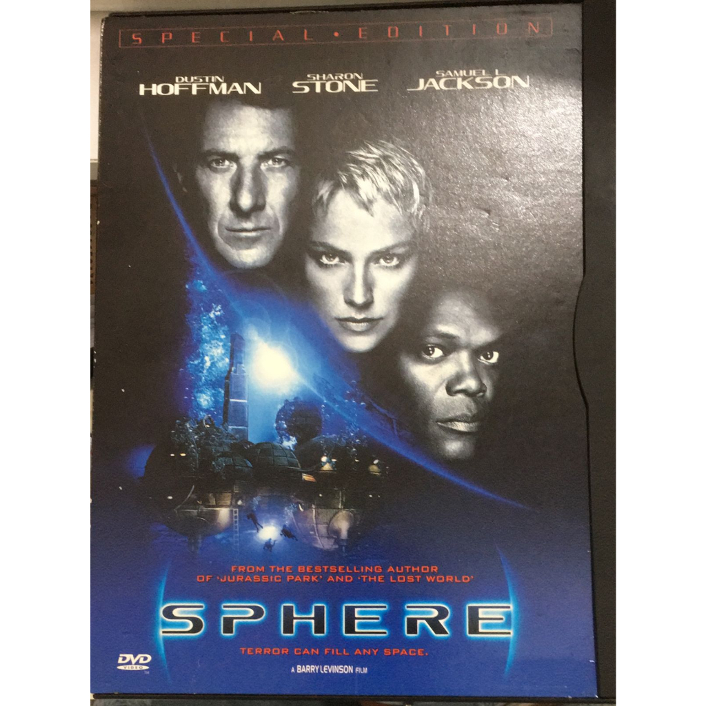 dvd sphere terror can fill any space-dustin hofman/sharon stone special ...