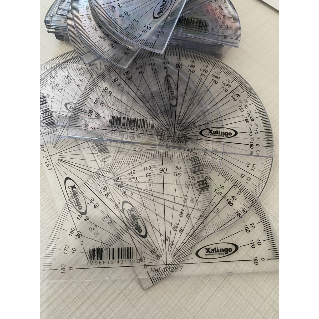 Transferidor Escolar - 180 graus | Shopee Brasil