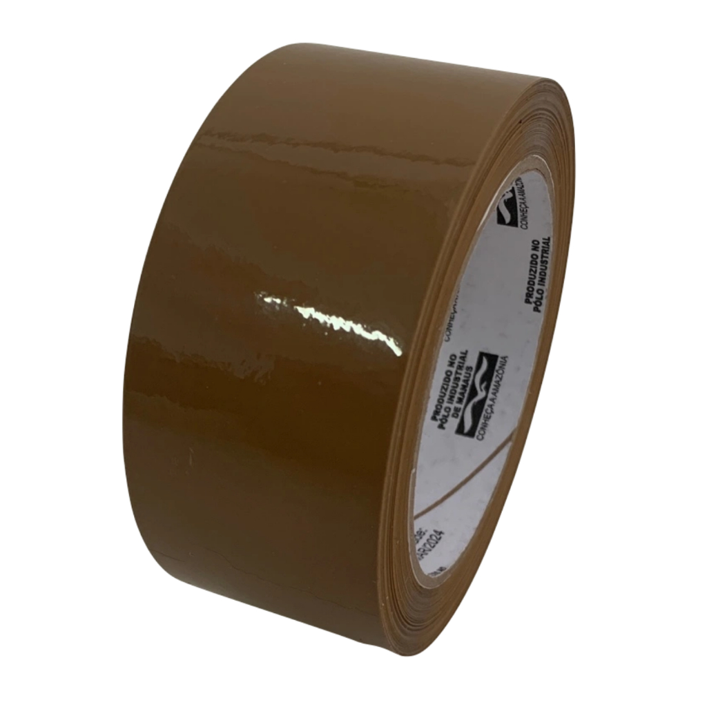 Fita Adesiva 45x100 Marrom - Durex Largo - Kit com 3 rolos | Shopee Brasil