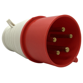 Kit Tomada Industrial Acoplamento + Plugue Vermelho Pendente Ip44 Plug Engate 3p+n+t 6h 16a 380v ...