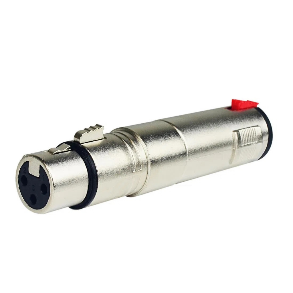 Adaptador P10 Fêmea Mono / Estéreo Com Trava Para Canon Xlr Fêmea ...
