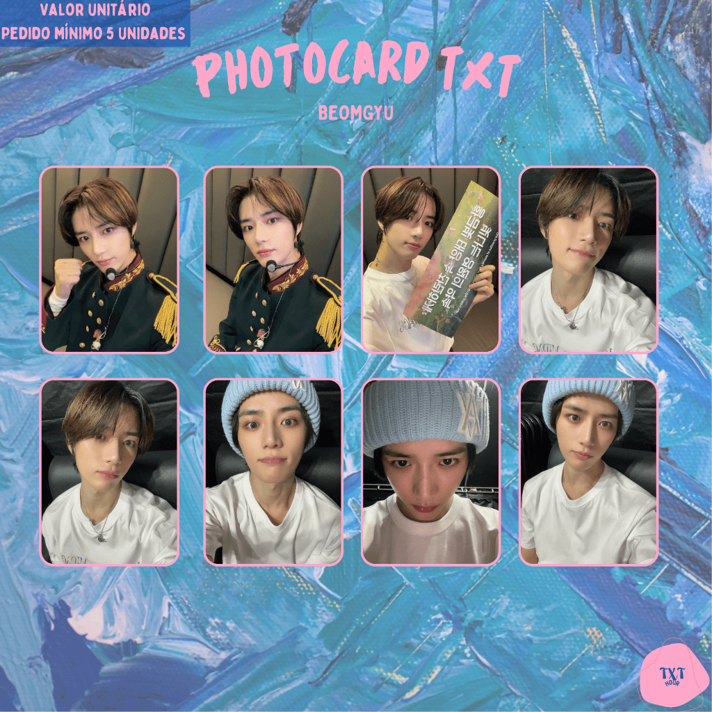 PHOTOCARD TXT (TOMORROW X TOGETHER) BEOMGYU | kpop card fanmade ...