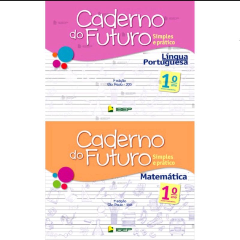 KIT CADERNO DO FUTURO 1°ano + CALIGRAFIA | Shopee Brasil