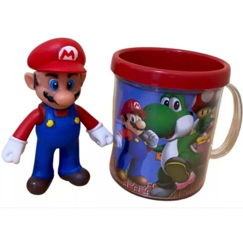 Boneco Super Mario Bros Nintendo Kart Caneca | Shopee Brasil