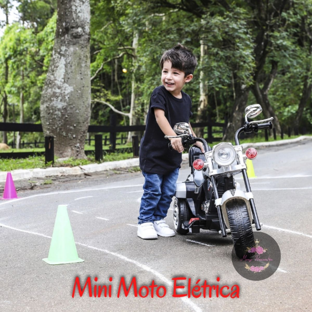 Moto Elétrica Infantil Motoca Menino e Menina | Shopee Brasil