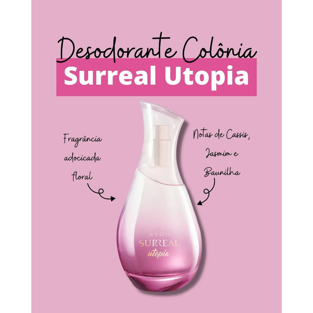 Perfume Surreal Utopia 75 ml Avon (Original) | Shopee Brasil