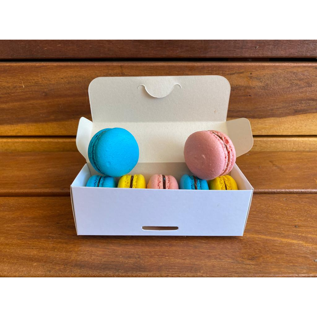 10 Caixas De Macarons p/5 UN - 5X14X4,5 - Confeitaria | Shopee Brasil