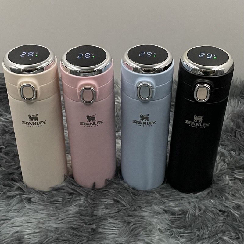 Garrafa Térmica 420ML com termômetro sensor de Led Inoxidável 304 Copo Cerveja Caneca | Shopee ...