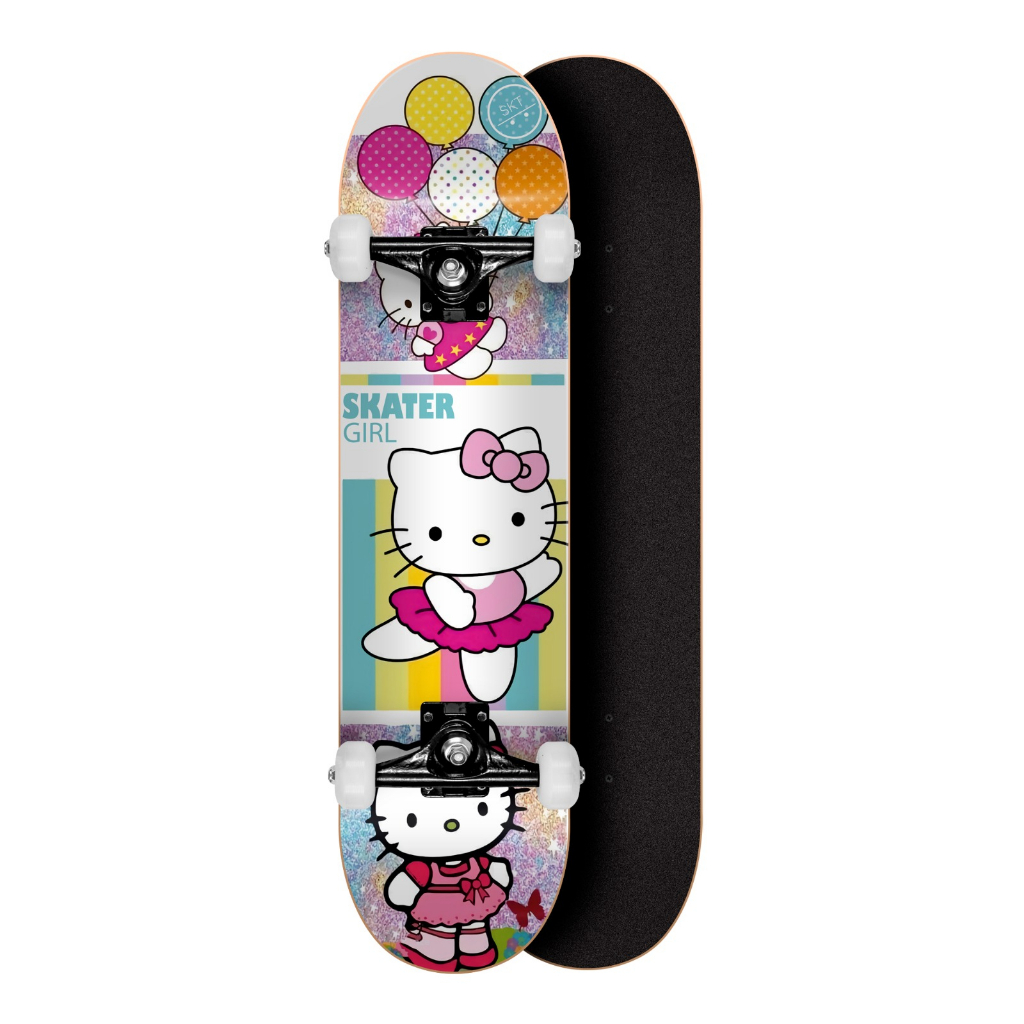Skate Montado Amador Até 70kgs Street Hello Kitty | Shopee Brasil