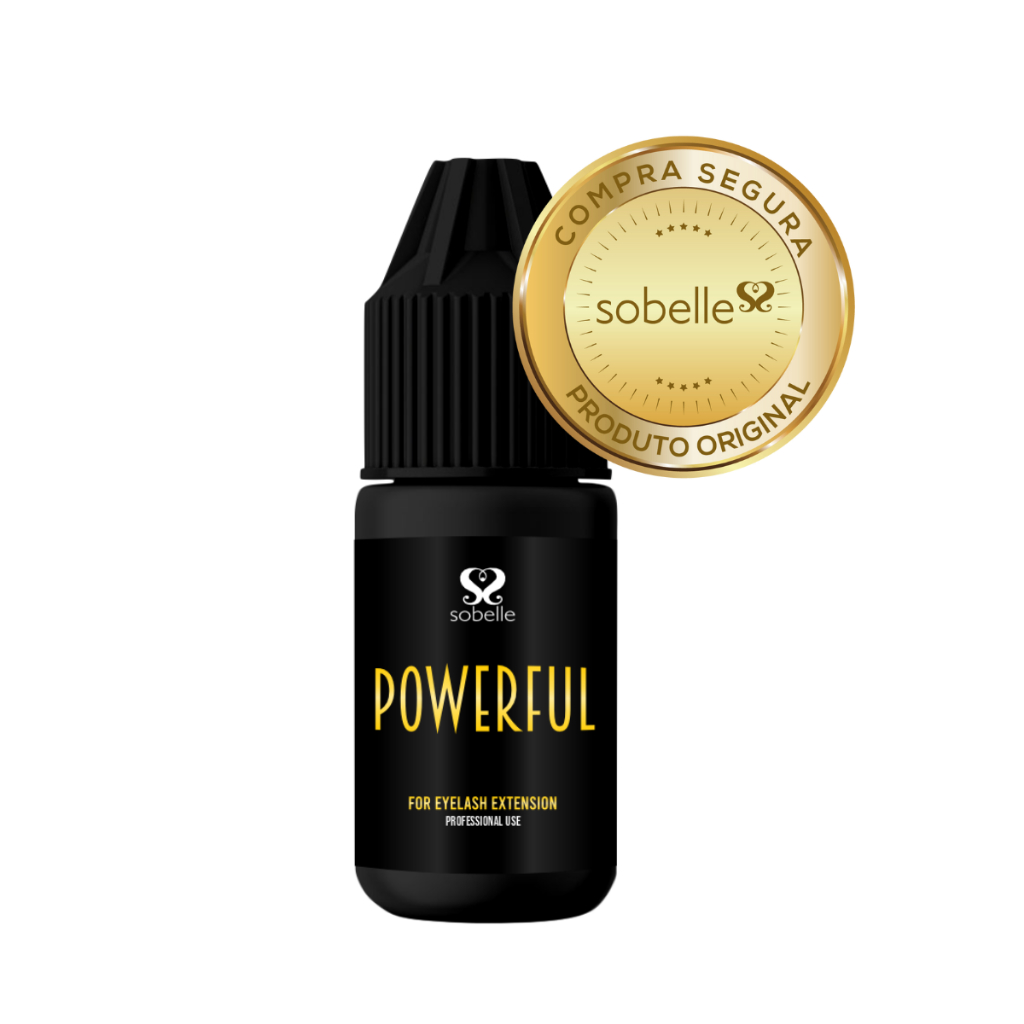 Cola para Cílios Fio a Fio e Volume Russo Sobelle Powerfull 3ml | Shopee Brasil