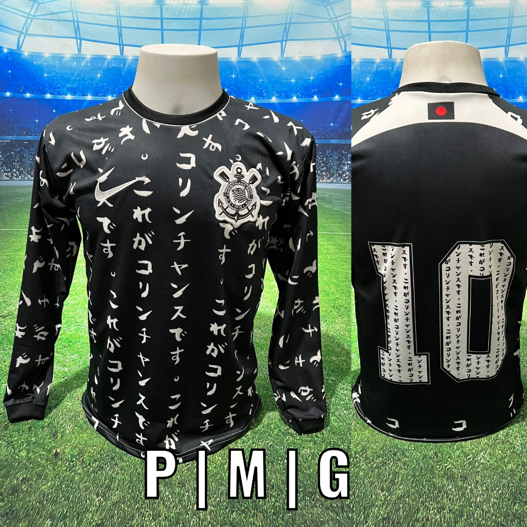 camiseta manga longa de time Corinthians japao masculina | Shopee Brasil