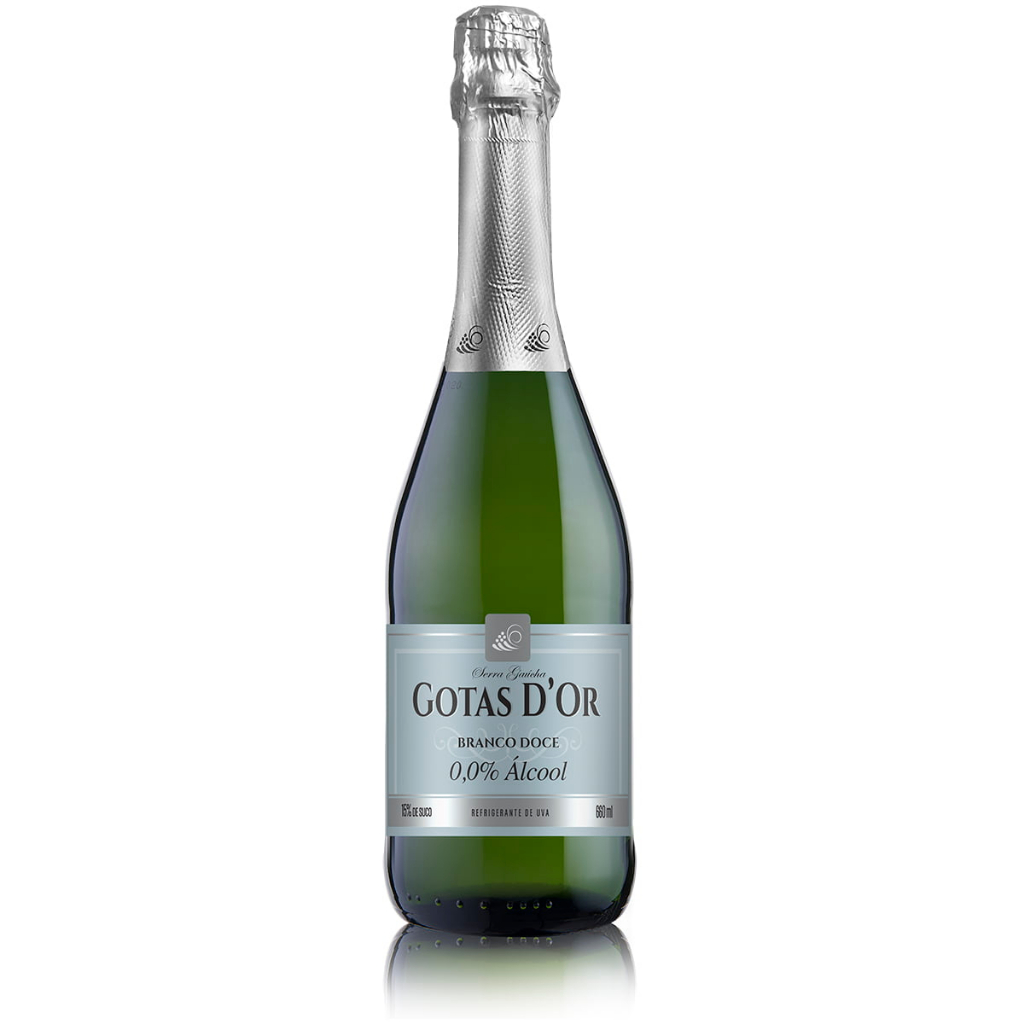 Espumante Branco Gotas D'or Sem Álcool 660ml - Garibald | Shopee Brasil