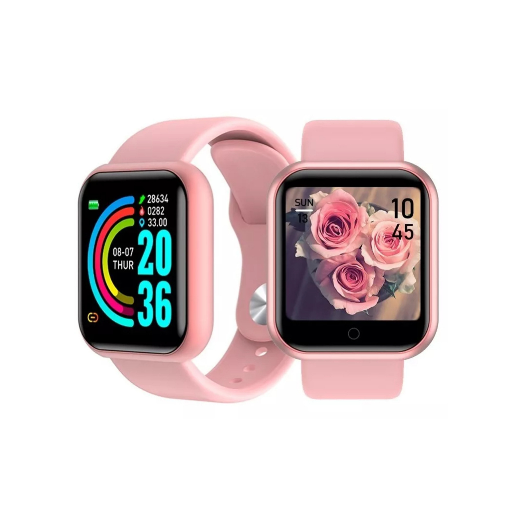 Y68 D20 Novo Macaron Relógio Inteligente Colorido Da Moda Smartwatch ...