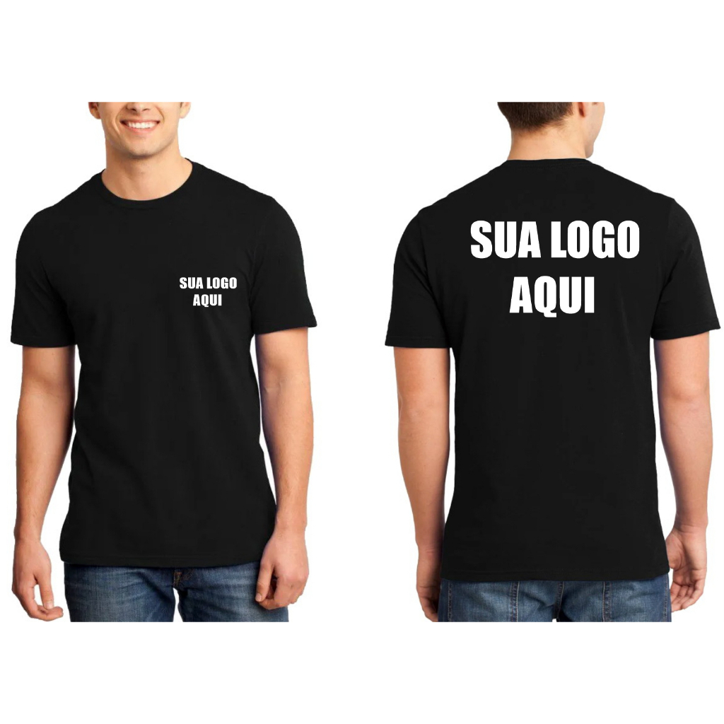 Camiseta Uniforme Personalizado com sua Logo, Estampa, Logomarca ...