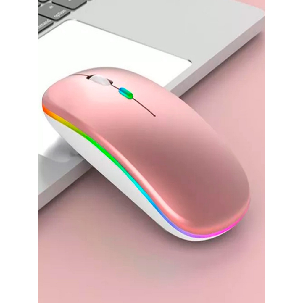 Mouse Sem Fio Recarregável Wireless Led Rgb Ergonômico Novo | Shopee Brasil