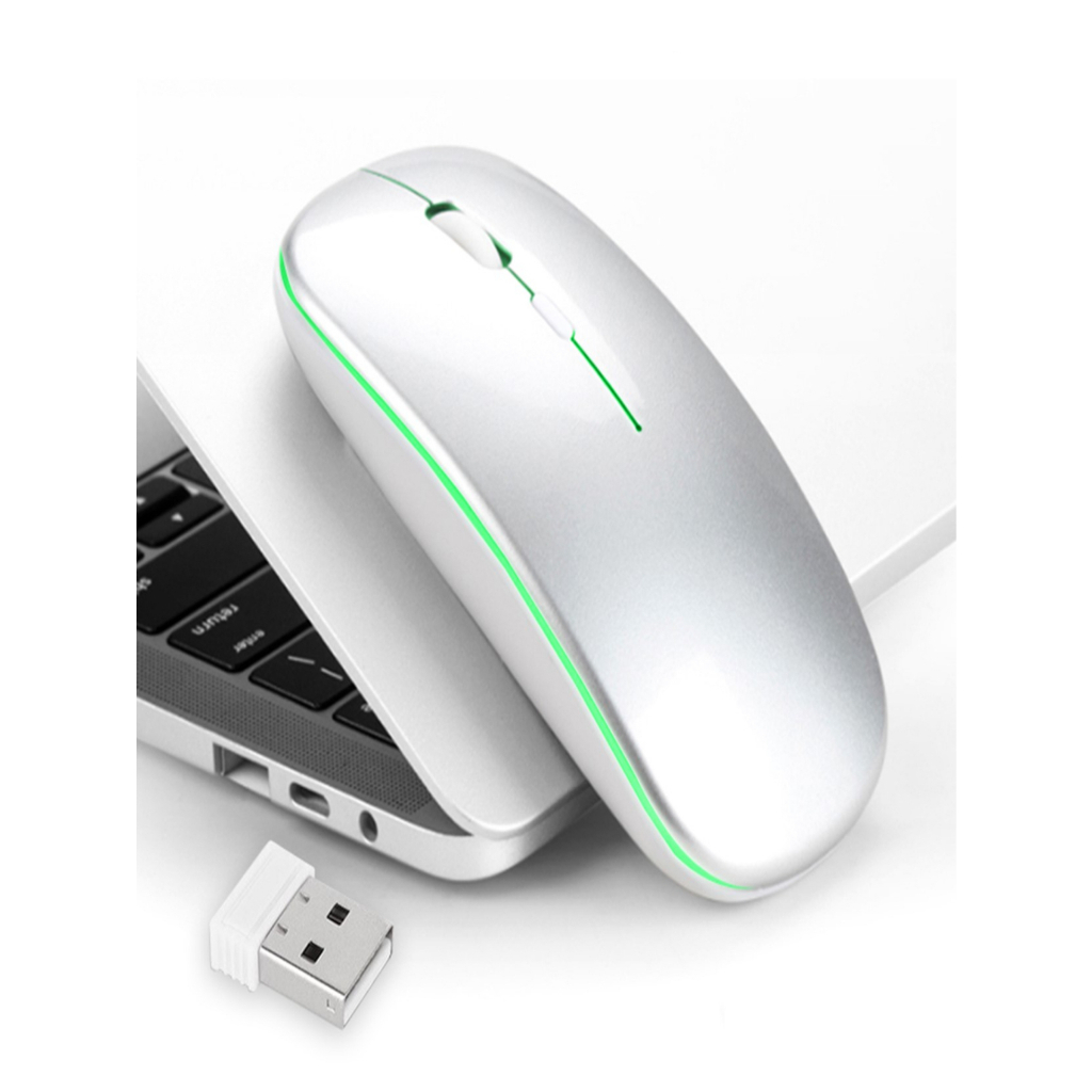 Mouse Sem Fio Recarregável Wireless Led Rgb Ergonômico Novo | Shopee Brasil