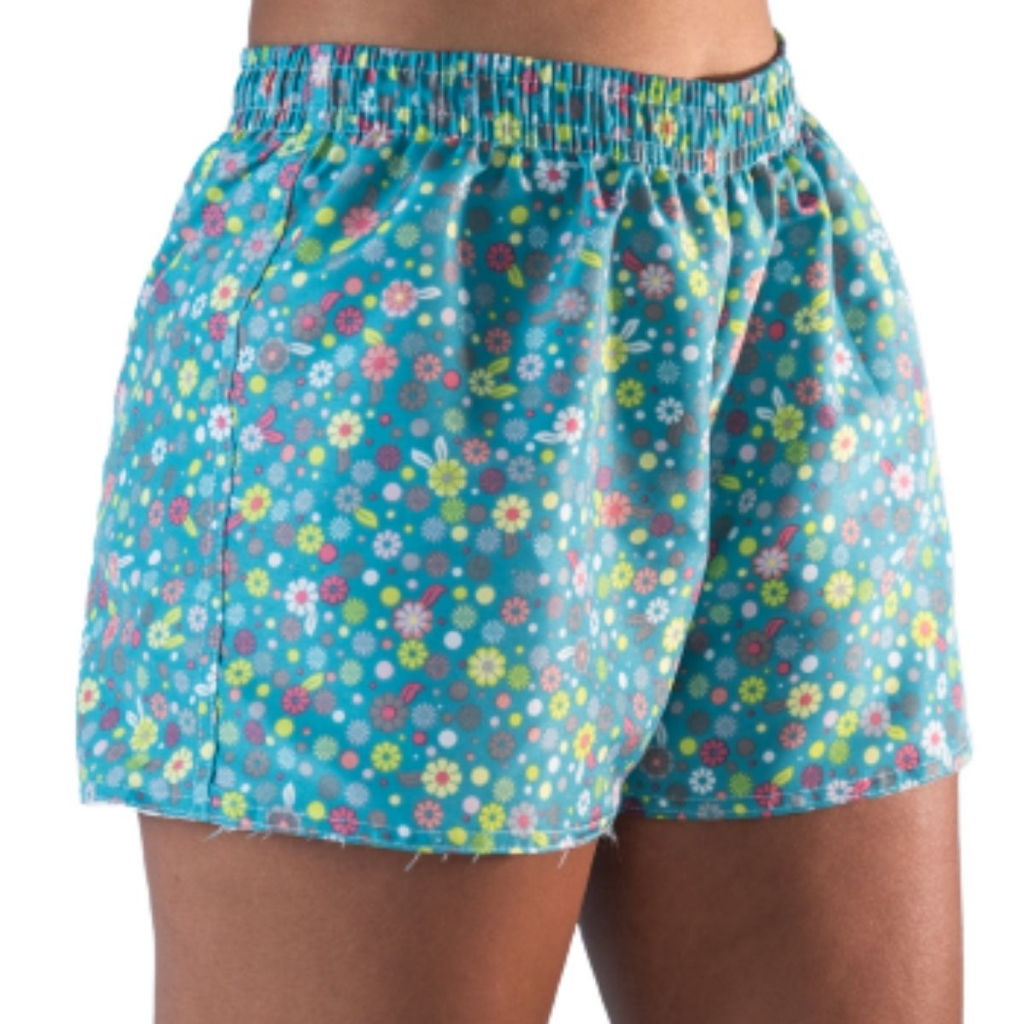Short Tactel Feminino Estampado Feminino Praia Piscina Adulto | Shopee Brasil
