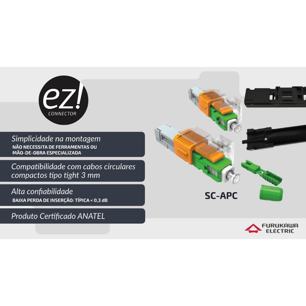 KIT COM 10 CONECTORES ÓPTICOS DE CAMPO SM SC-APC CONNECTOR PARA FIBRA ISOLADA | Shopee Brasil