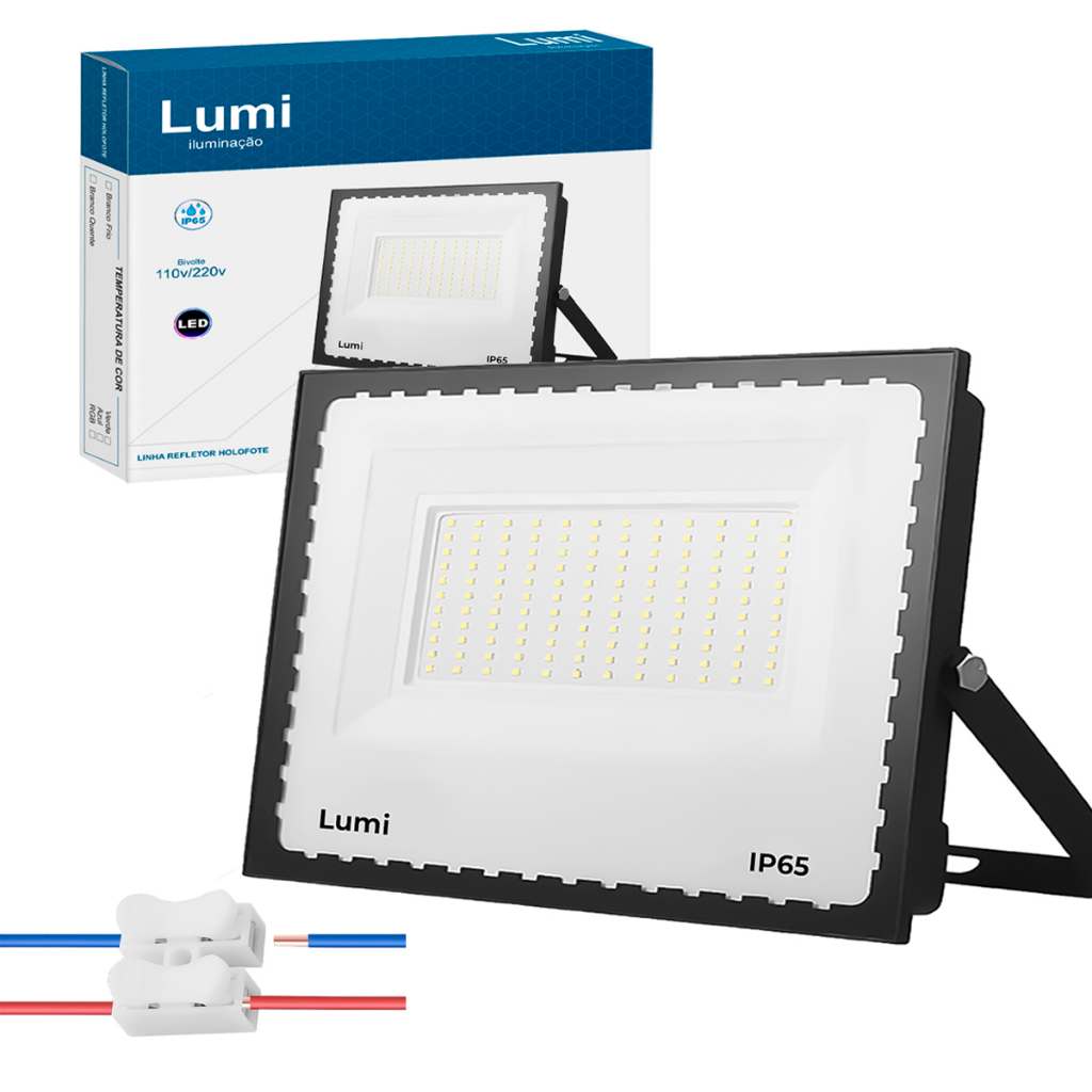 Refletor Super Ultra Led Holofote Mini Lumi 400w Bivolt Prova D'água ...