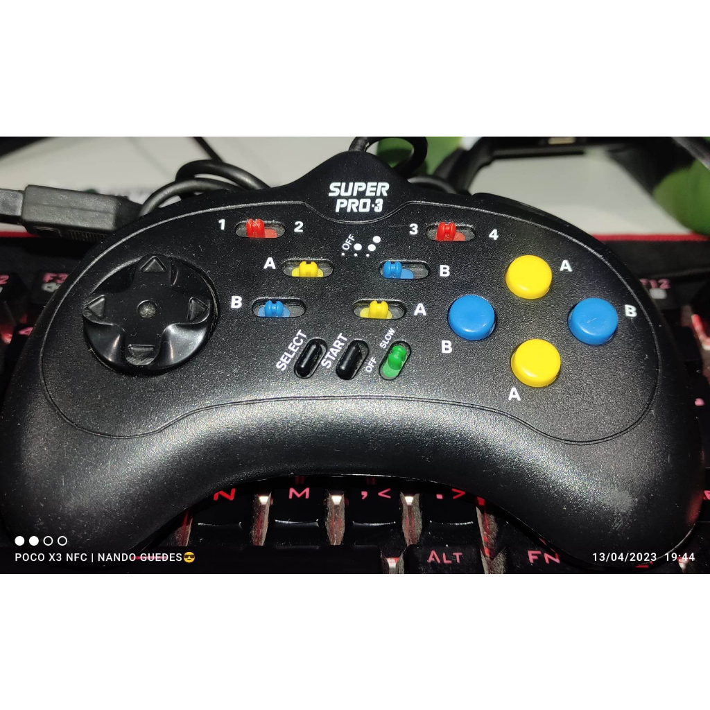 Controle Super Pro-3 Original para Hi top game, turbo game Joystick ...