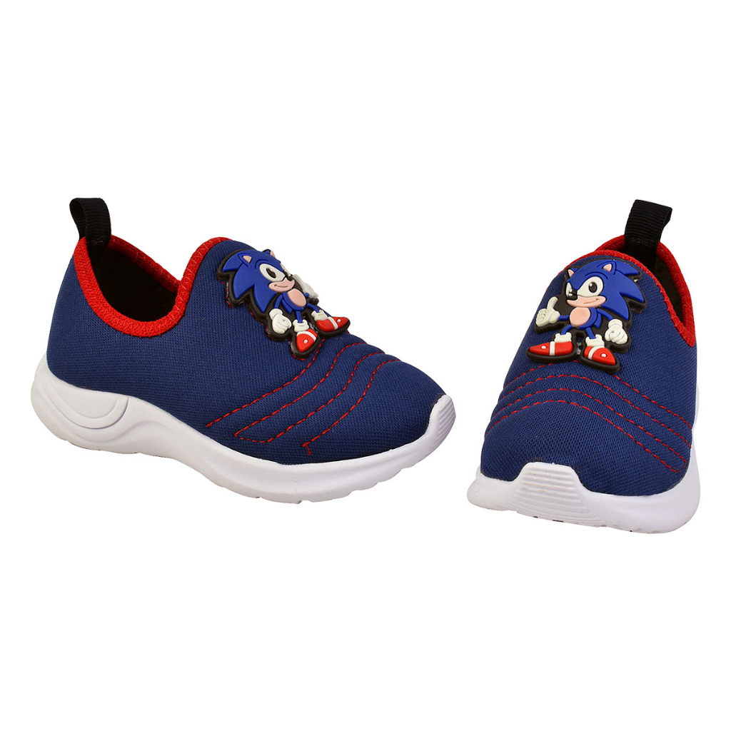 Tenis infantil menino calce fácil sonic emborrachado masculino sem ...