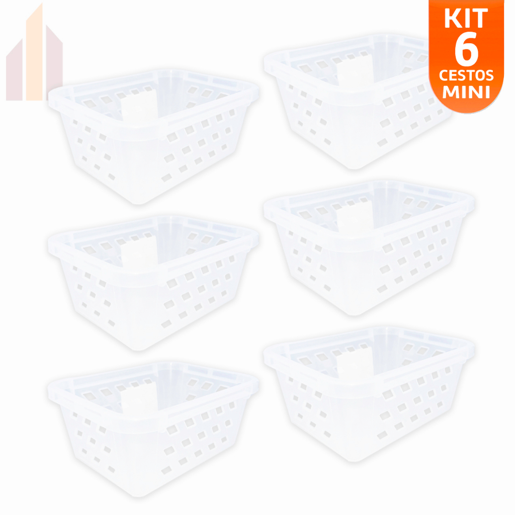 Kit 6 Cesto Organizador Gaveta Cômoda Bebê Multiuso 14x11 cm | Shopee ...