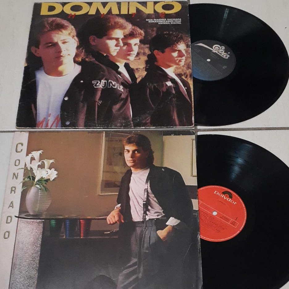 LPs Conrado e Dominó (1988) | Shopee Brasil