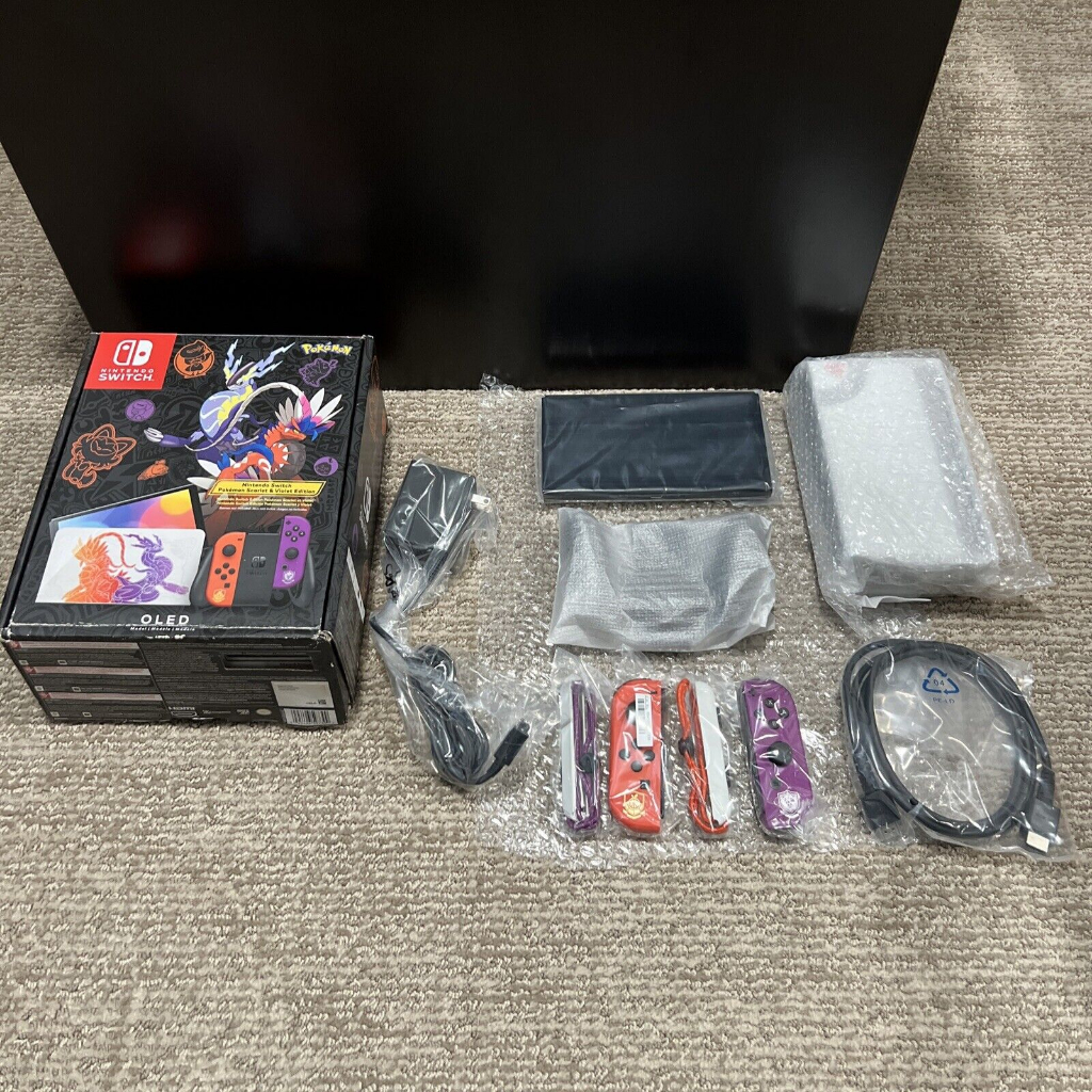 Novo Nintendo Switch Oled Pokémon Scarlet And Violet Limited Edition