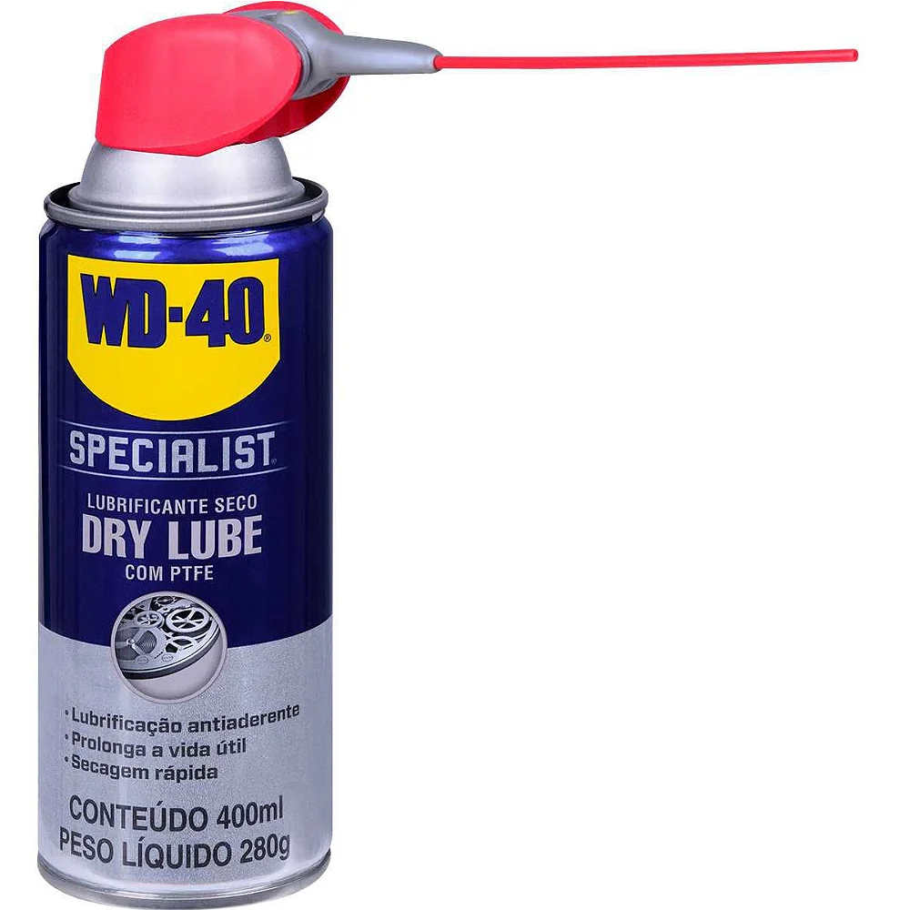 Wd 40 Specialist Lubrificante à seco Dry Lube com PTFE 400ml/280g | Shopee Brasil