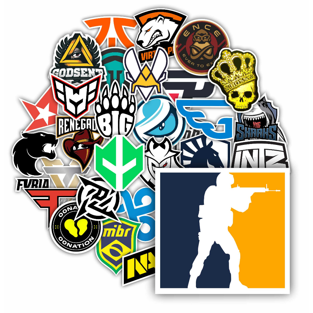 CSGO Kit com 30 Adesivos - Stickers Times Counter-Strike global ...