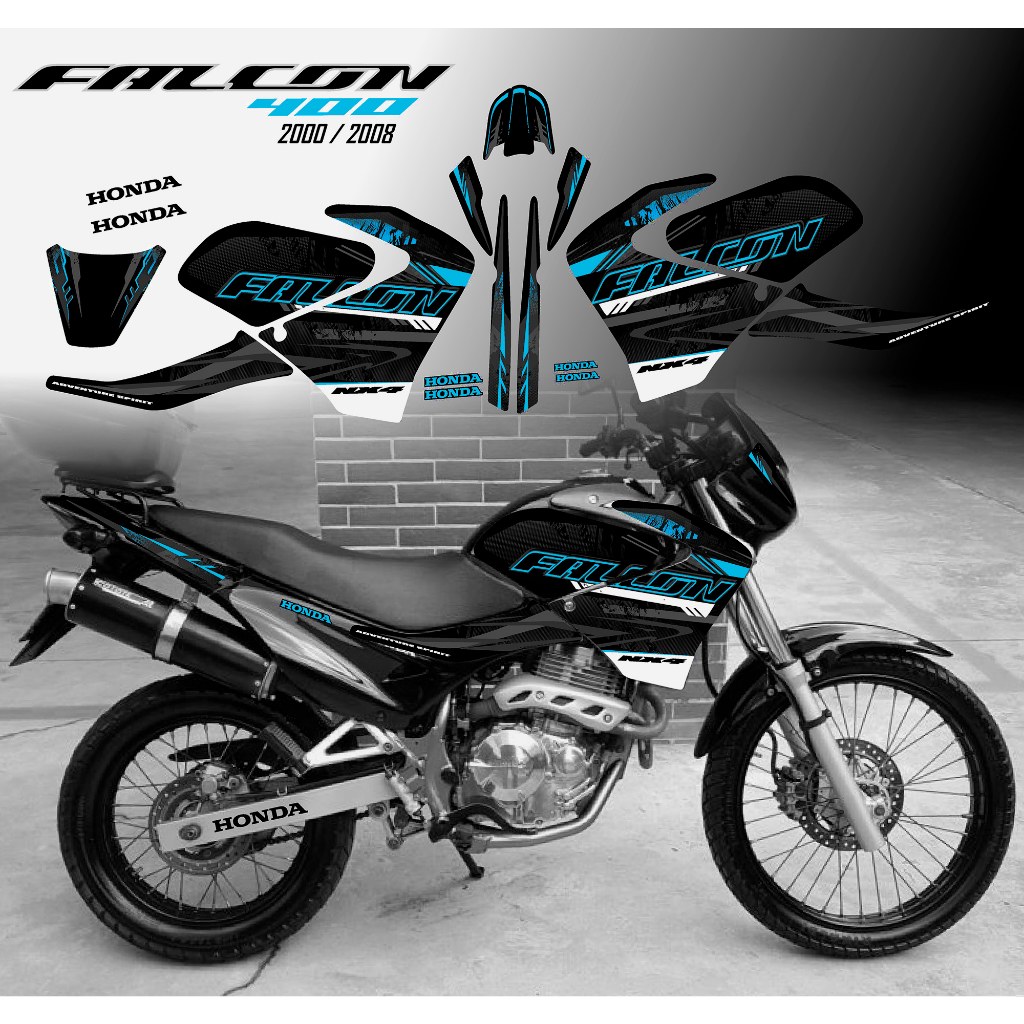 Faixa adesivo NX4 falcon 400 2000/2001/2002/2003/2004/2005/2006/2007 ...